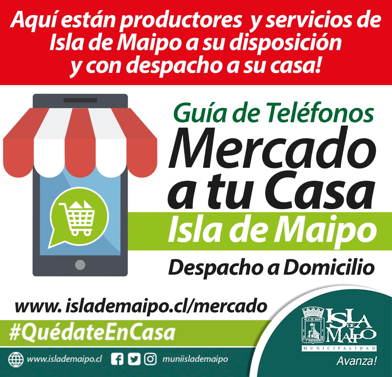 ESTOS SON LOS MÁS DE 80 PRODUCTOS Y SERVICIOS CON DESPACHO A DOMICILIO | Municipalidad de Isla ...